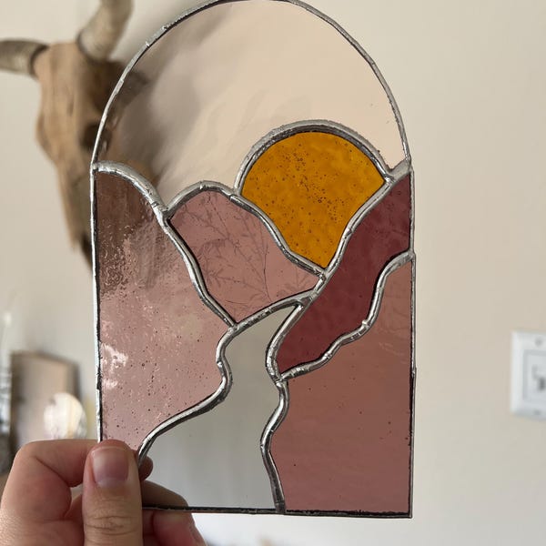 Modern Stained Glass Pattern, DIY Stained Glass, Pattern Pdf, Abstract ...