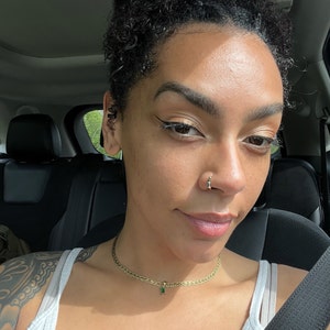 Silver Sun Septum Ring Infinity Hoop Silver Moon Nose Ring | Etsy