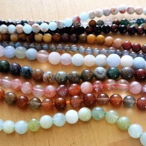 70 Kinds of 6MM Round Gemstone Braceletstretchy Beads - Etsy