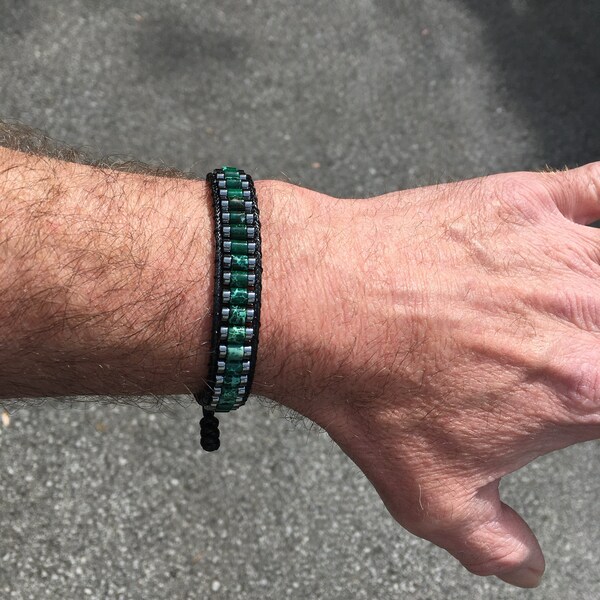 Aquamarine Macrame Bracelet With Hematite, Special Design Bracelet ...