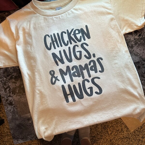 Chicken Nugs & Mama's Hugs SVG - Toddler Kids Design (digital Files) - Etsy
