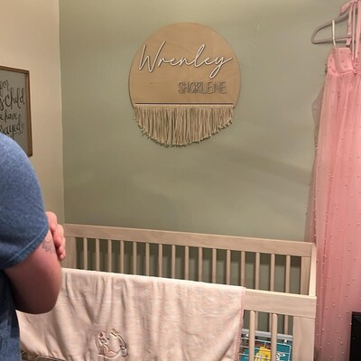 Nursery Name Sign, Space Theme Nursery, Space Name Sign, Above Crib ...