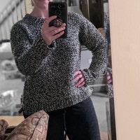 Easy Crochet Pullover Weekend Snuggle Sweater Cosy Slouchy Winter ...