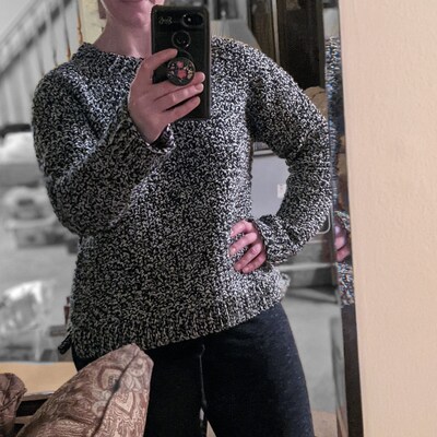 Easy Crochet Pullover Weekend Snuggle Sweater Cosy Slouchy Winter ...