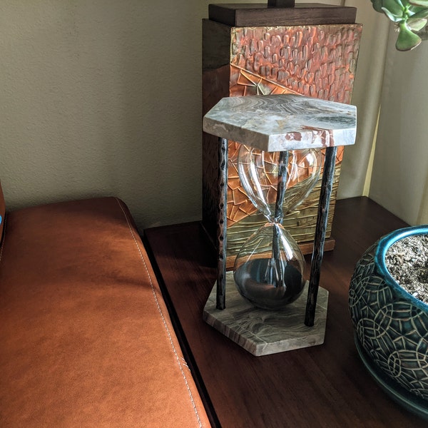 Natural Marble Hourglass - 60 Minute Sand Timer - Elegant Home Décor ... Natural Marble Hourglass - 60 Minute Sand Timer - Elegant Home Décor ...