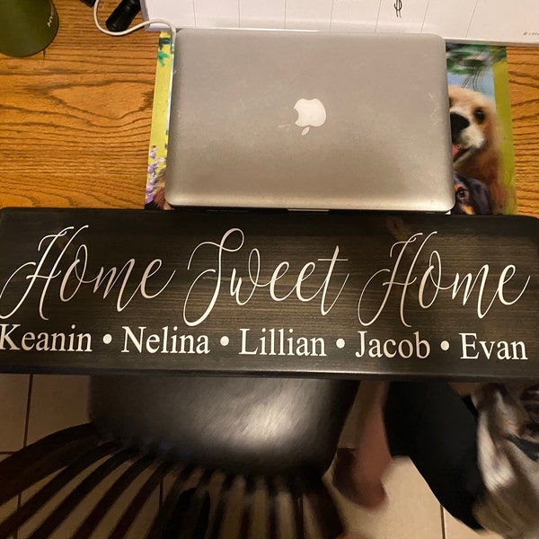 Home Sweet Home, Family Name Signs, New Home Sign, Personalized Names ...