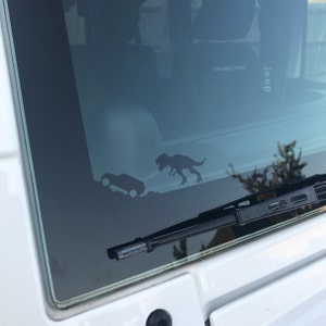 T-rex Sticker, Car Window Sticker, Tyrannosaurus Rex Sticker, Dinosaur ...