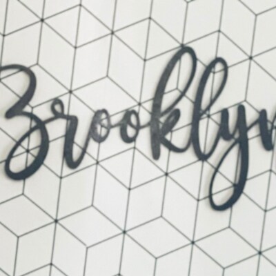 BROOKLYN Script Font Wooden Name Sign Boy Girl Nursery Name - Etsy