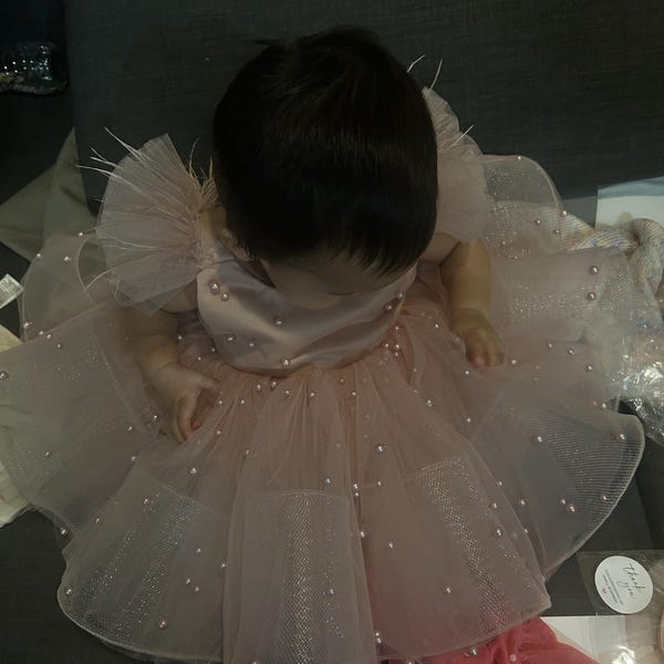 Luxury Lace Puffy Photo Shoot Dress,baby Girl Prom Ball Gown Toddler ...
