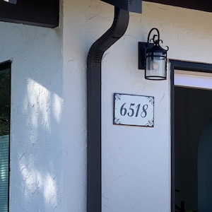 Old Spanish House Number Plaque, Blue Personalized House Sign for Home ...