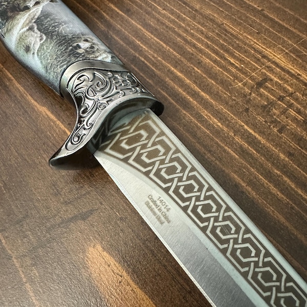 Wolf, Eagle or Bear Dagger With Sheath and Leather Frog. Renaissance ...
