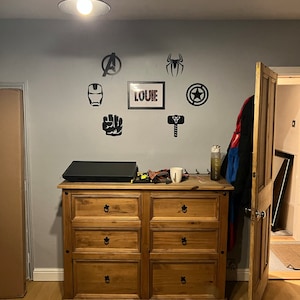 Marvel Avengers Sets of 6 Wood Wall Art , Nursery Wooden Home Decor ...