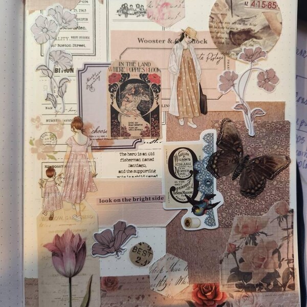 Vintage Ephemera Sticker | Aesthetic Ephemera Sticker for Junk Journal ...