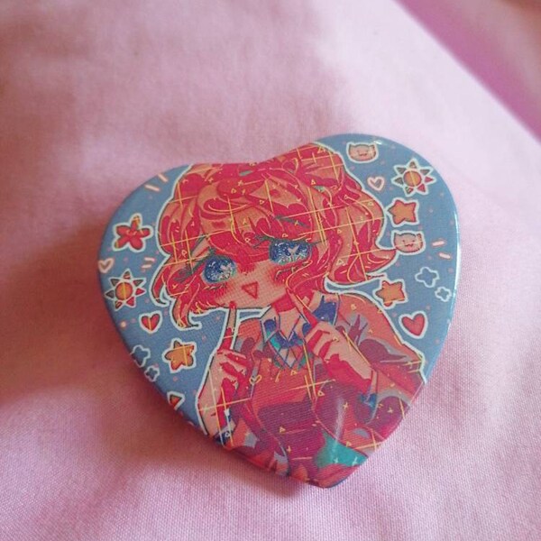 Doki Doki Literature Club Heart Badges - 57mm Button Pins - Etsy