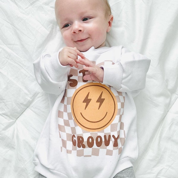 Groovy Baby Shirt, Stay Groovy, Retro Hippie Baby Outfit, New Baby Gift ...