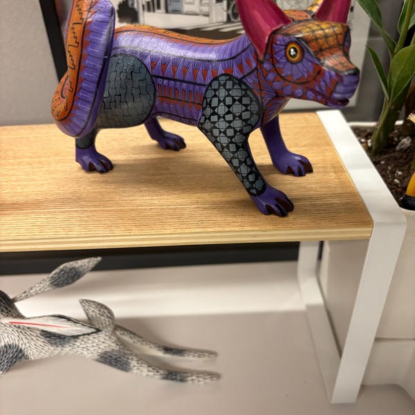 Adorable Kitty Wooden Alebrije, Figure Handcarved, Handpainted by ...