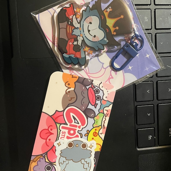 Helluva Boss Inspired Keychain | 2.3" Charms Ft. Blitzo & Stolas ...