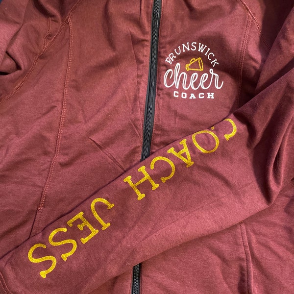 Cheer Era, Cheer Team Jacket, Cheer Coach Track Jacket, Custom Coach ...