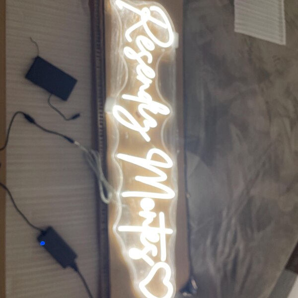 Boho Neon Sign,last Name Neon Sign Custom Wall Decor, Neon Sign Wedding ...