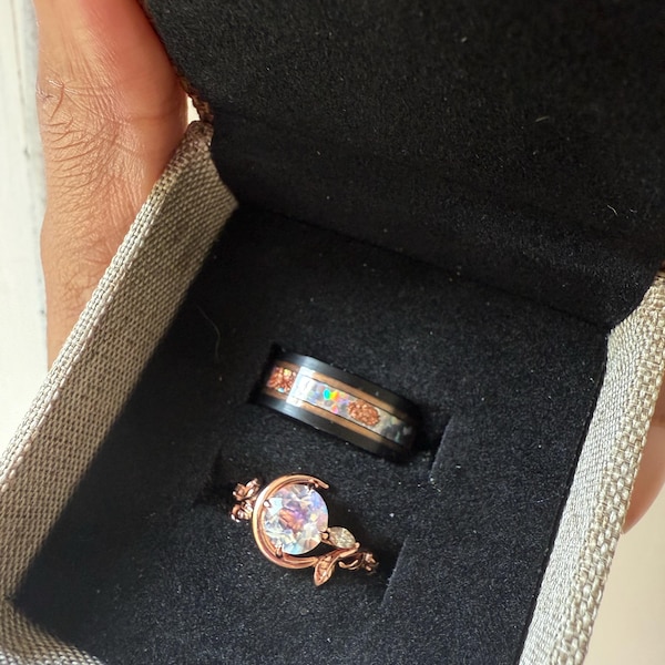 Emarald Rings, Emerald Engagement Rings for Women, 925 Sterling Silver ...