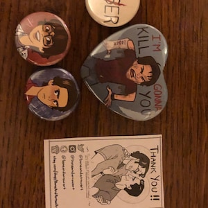 Birds of Prey Harley Quinn and Bruce the Hyena Heart-shaped Pin - Etsy