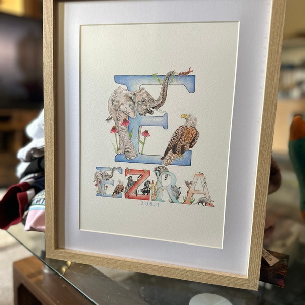 Dinosaur & Extinct Animals Alphabet , Dinosaur Alphabet , Alphabet Art ...