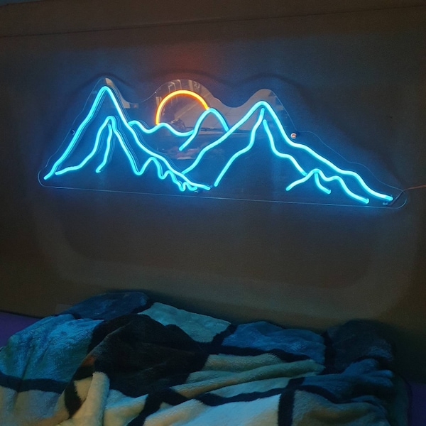 Mountain Neon Sign,mountain Led Sign,mountain Wall Art Neon,led Neon ...