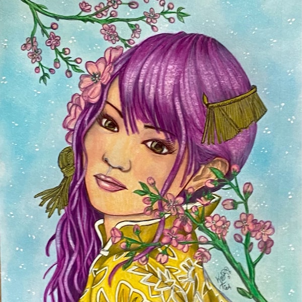 Sawako / Kevin Teoart / Coloring Page / Grayscale Illustration ...