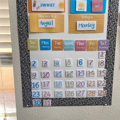 Morning Board Printable Activity Toddler Kids Homeschool Weather Chart ...