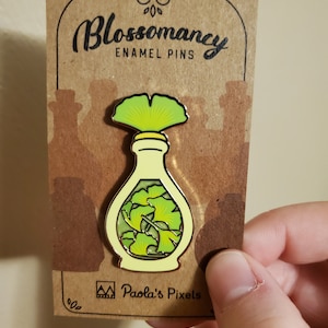 Green Ginkgo Potion Enamel Pin, Dungeons and Dragons Enamel Pin, Dnd ...