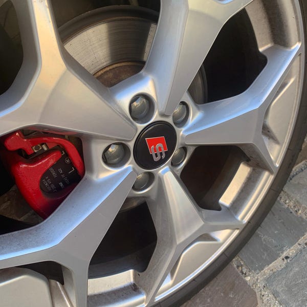 4 Items 64mm / 61mm S Line Wheel Center Hub Caps Alloy Rim Covers for ...