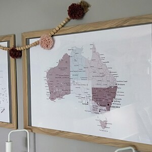 Small World Map Printable Poster Warm Neutral Colors - Etsy Australia