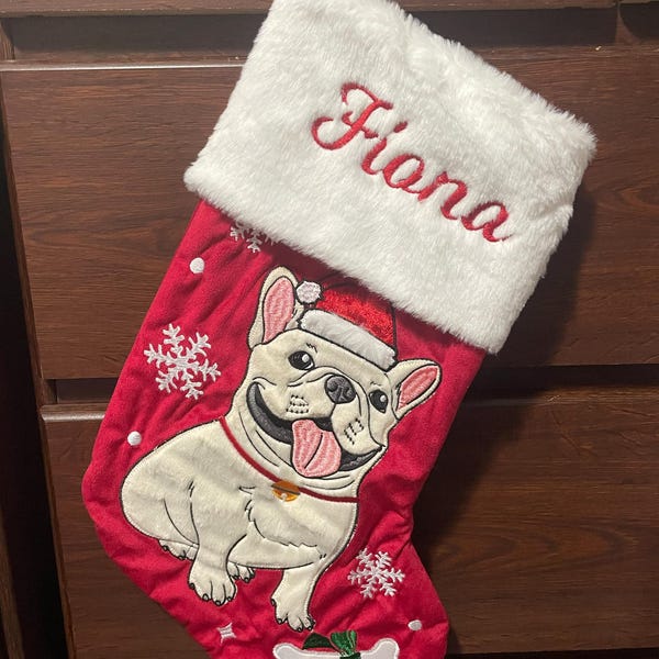 Personalized Christmas Stockings Red Velvet Stockings With Name ...