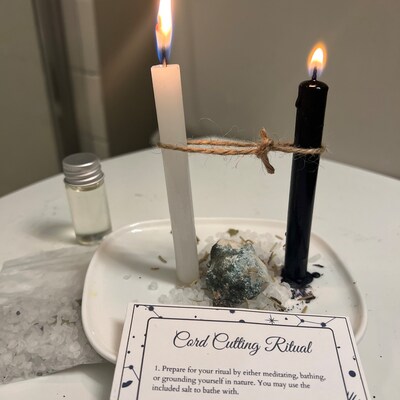 Cord Cutting Ritual Kit Candle Cord Cutting Candle Magic Spell Kit - Etsy