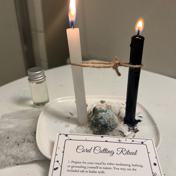 Cord Cutting Ritual Kit | Candle Cord Cutting | Candle Magic | Spell ...