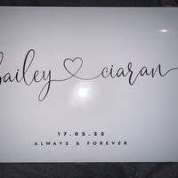 Personalised Print, Custom Couple Names and Date Print, Personalised ...