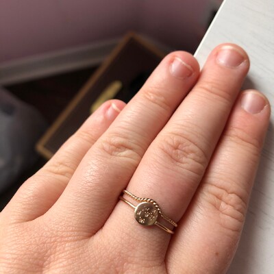 Super Thin Gold Curve Ring, U Gold Rings for Women, Curved Ring, Dainty ...