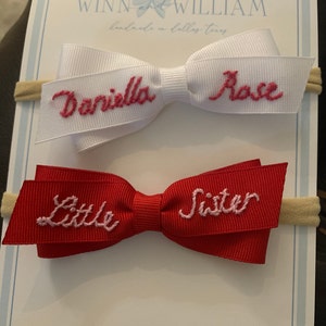 Long Tail Moon Stitch Bow | Etsy