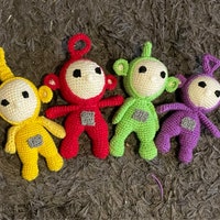 Teletubbies Amigurumi Pattern Complete With Toys - Etsy Canada
