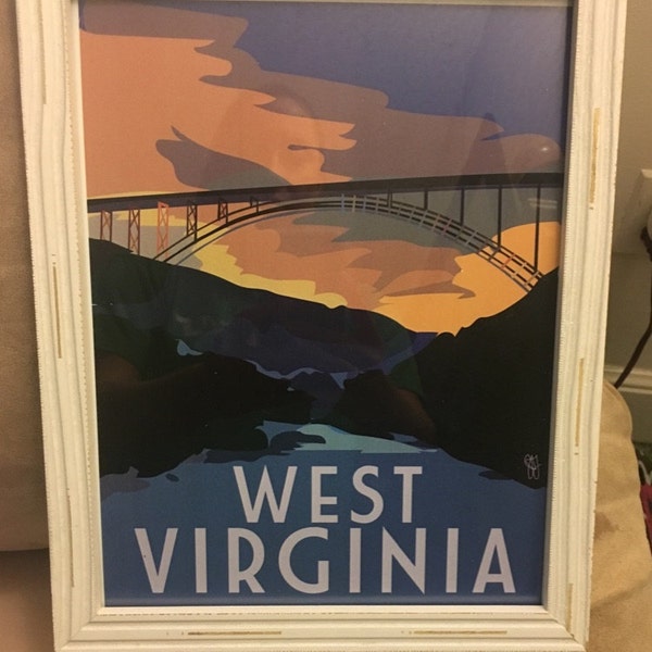 West Virginia | Travel Poster | Instant Download - Etsy