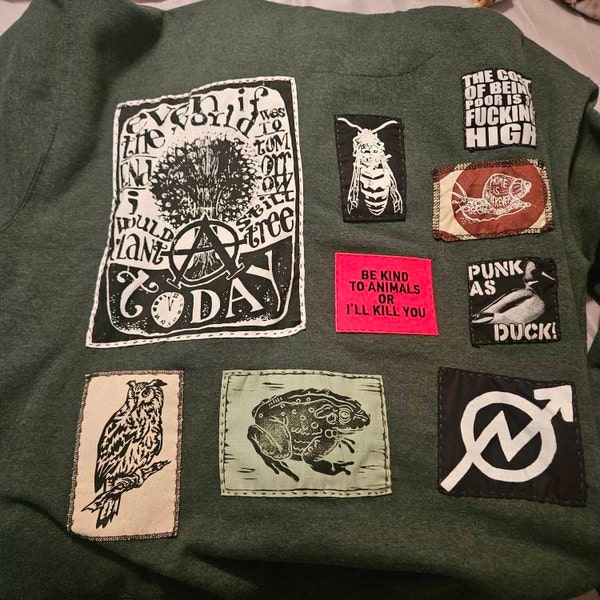 Large Forest Wins Back Patch - Nature, Punk Patches, Forest, Tree ...