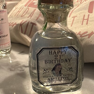 Custom Patron Label, Liquor Label, Graduation Bottle Labels, Grad Gift ...