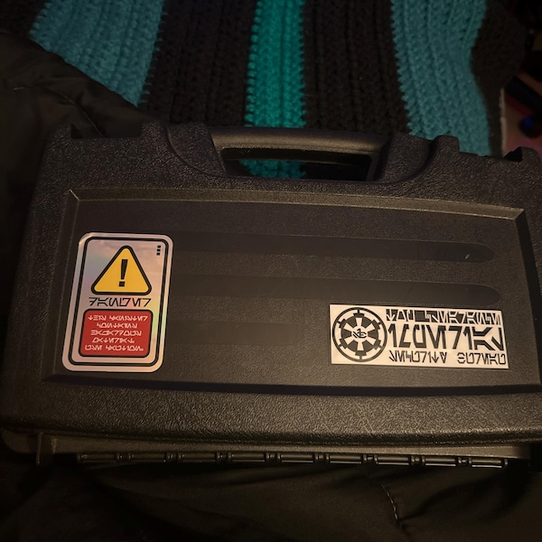 Warning Proceed at Your Own Risk Aurebesh Holographic Sticker - Etsy