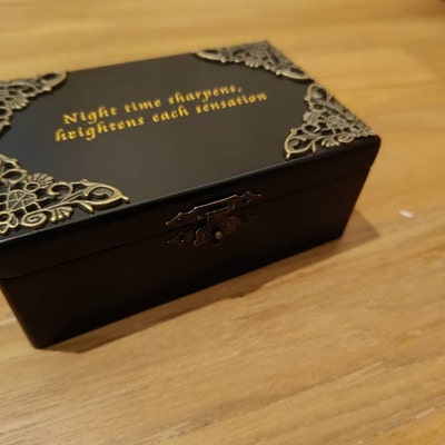 Black Vintage Cover Rectangle Music Box 70 SONGS TUNE - Etsy