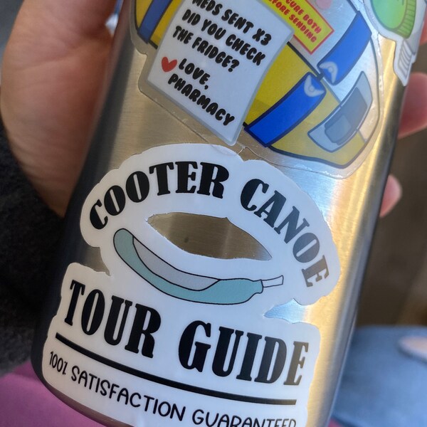 Purewick Sticker / Cooter Canoe Tour Guide / Nursing Humor / Gift ...