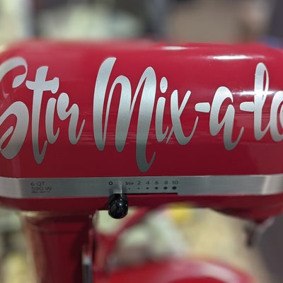 Create Your Own Custom Decal, Personalized Kitchen Mixer Decal, Sticker ...