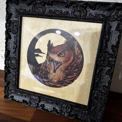 Satin Black Picture Frame Victorian Gothic Style A4 4x4 4x6 5x7 8x8 ...