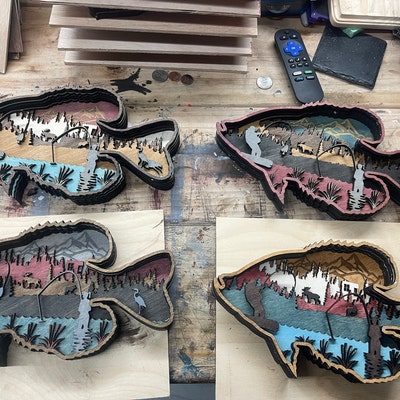 Digital File for 18 of My Multi-layered Designs PDF SVG Glowforge - Etsy