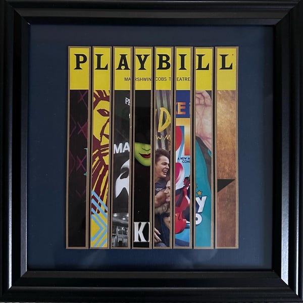 Custom Broadway Playbill Framed Art Collage - Personalize It! - Etsy
