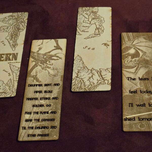 3D Wood Engraved Map of Pantala Wings of Fire Map - Etsy